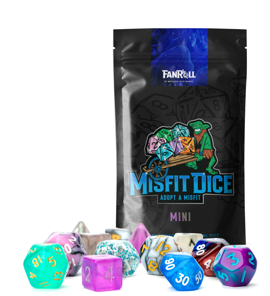 MDG 7-Die Set Resin Mystery Misfit Dice – Serenity Hobbies Norwich