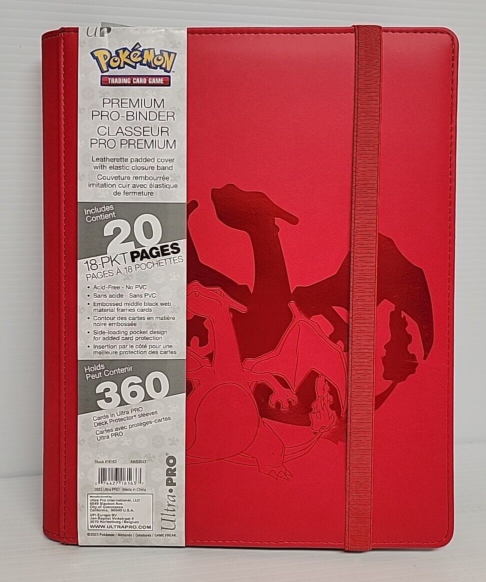 Ultra Pro 9 Pocket Pro Binder Pokémon Elite Series Charizard – Serenity ...